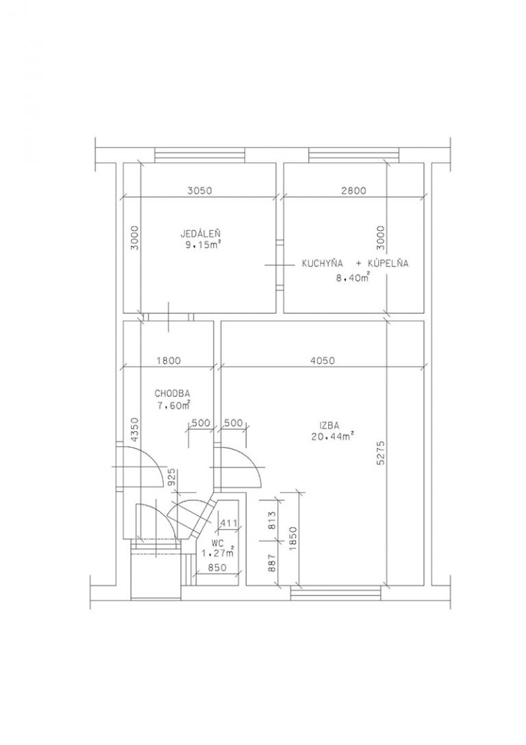 Pôvodný pôdorys | Môjdom.sk