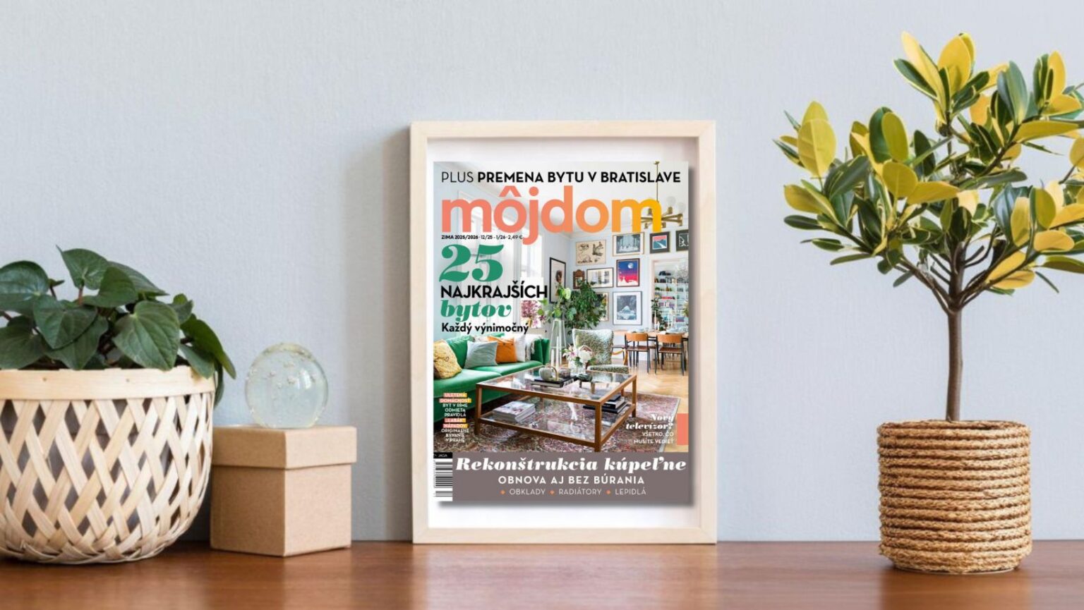 25 najkrajších bytov, farba roka 2026 aj vianočná inšpirácia: zimný Môj ...